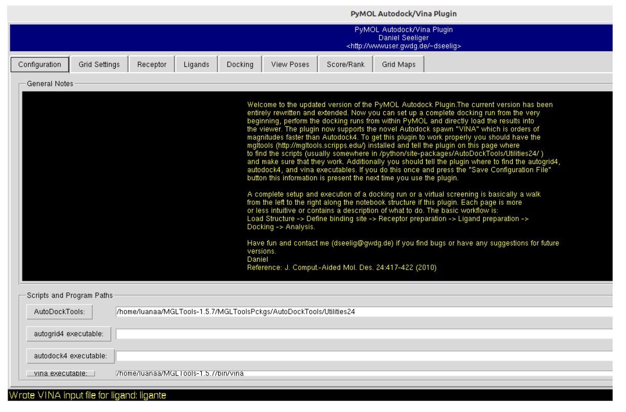 Re-docking Molecular Utilizando o PyMOL e AutoDock VINA – BIOINFO